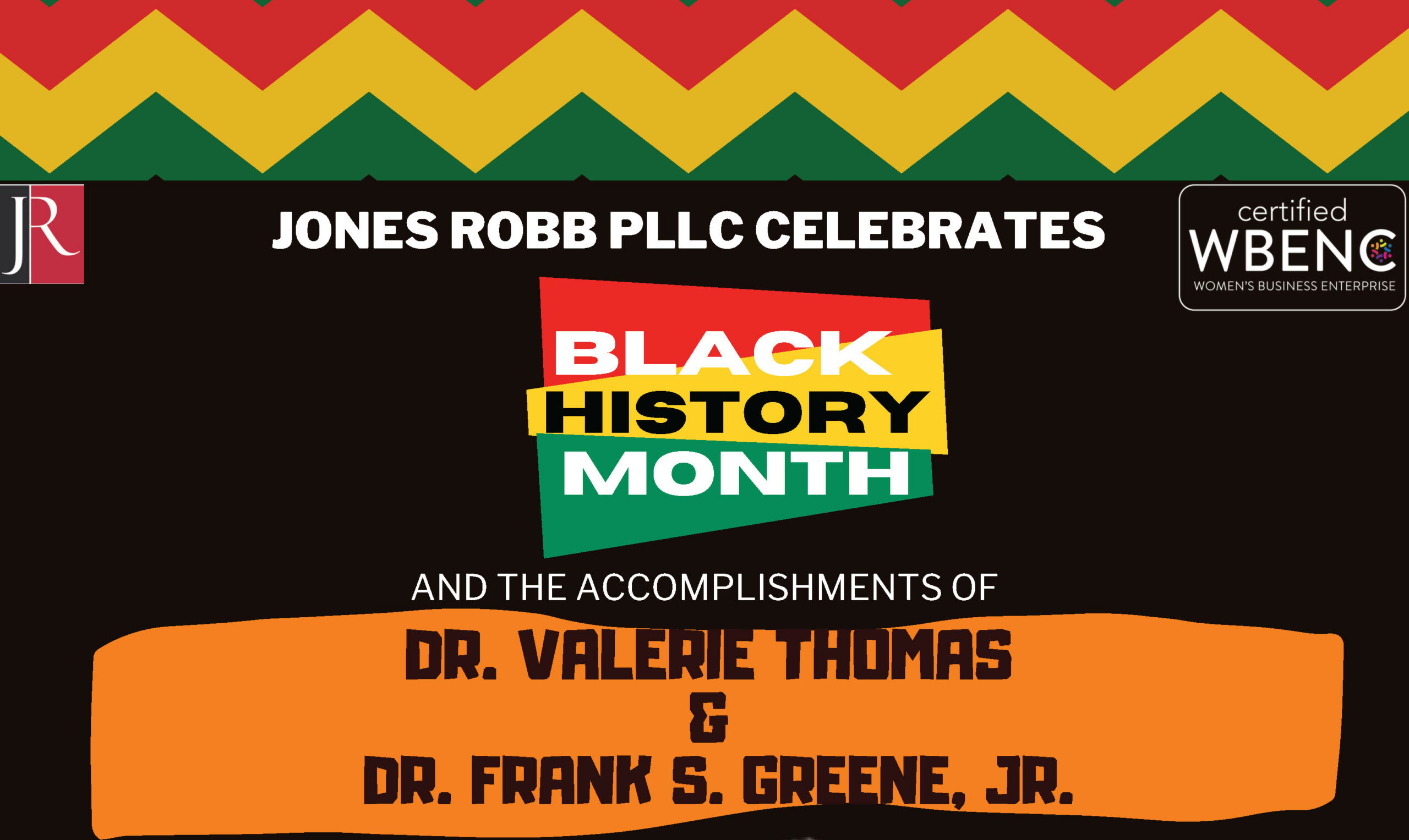 Spotlights: Dr. Valerie Thomas & Dr. Frank Greene, Jr. - Jones Robb